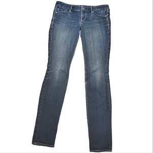 Express | Jeans | Express Womens Dark Blue Washed Denim Skinny Jeans ...